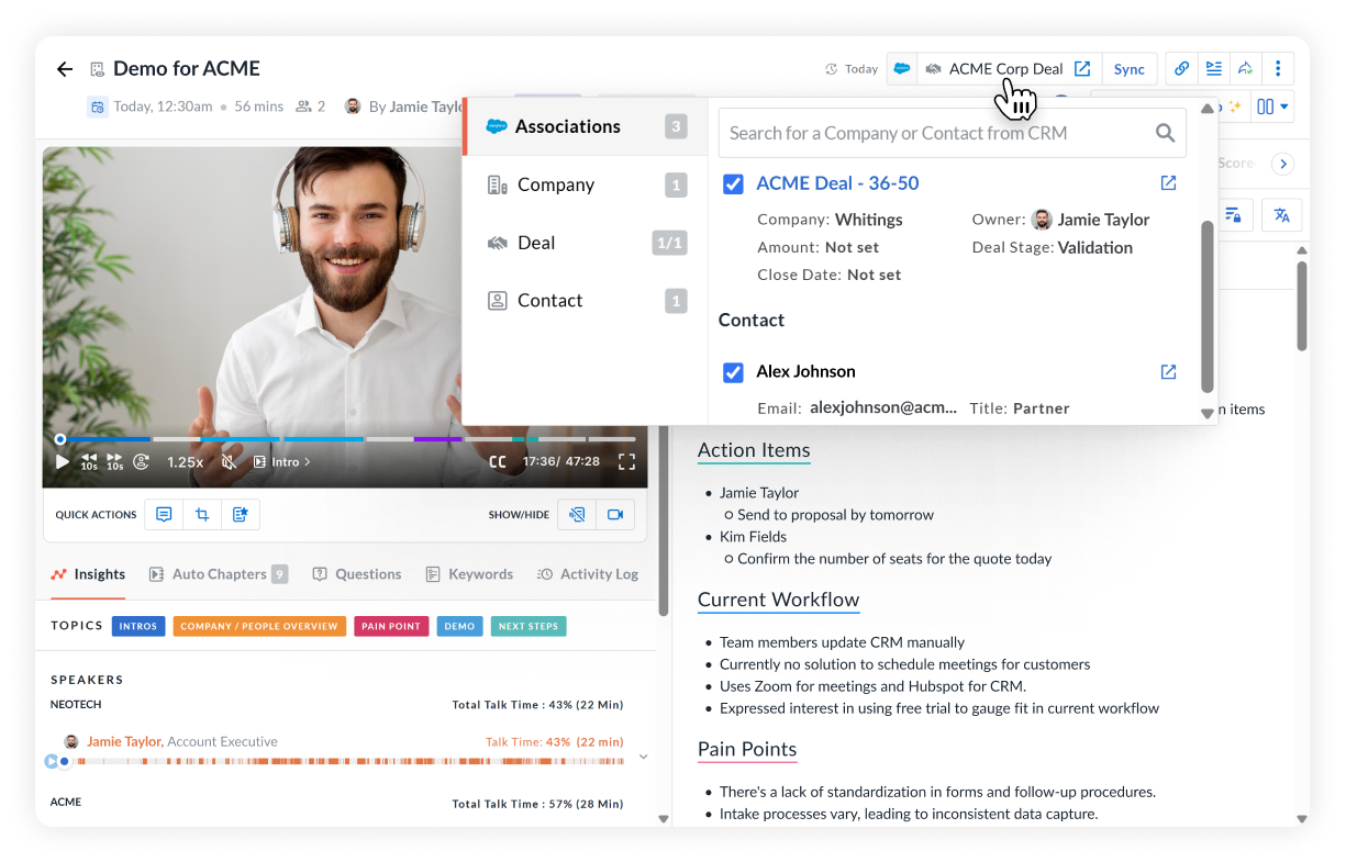 How to connect Avoma with Salesforce