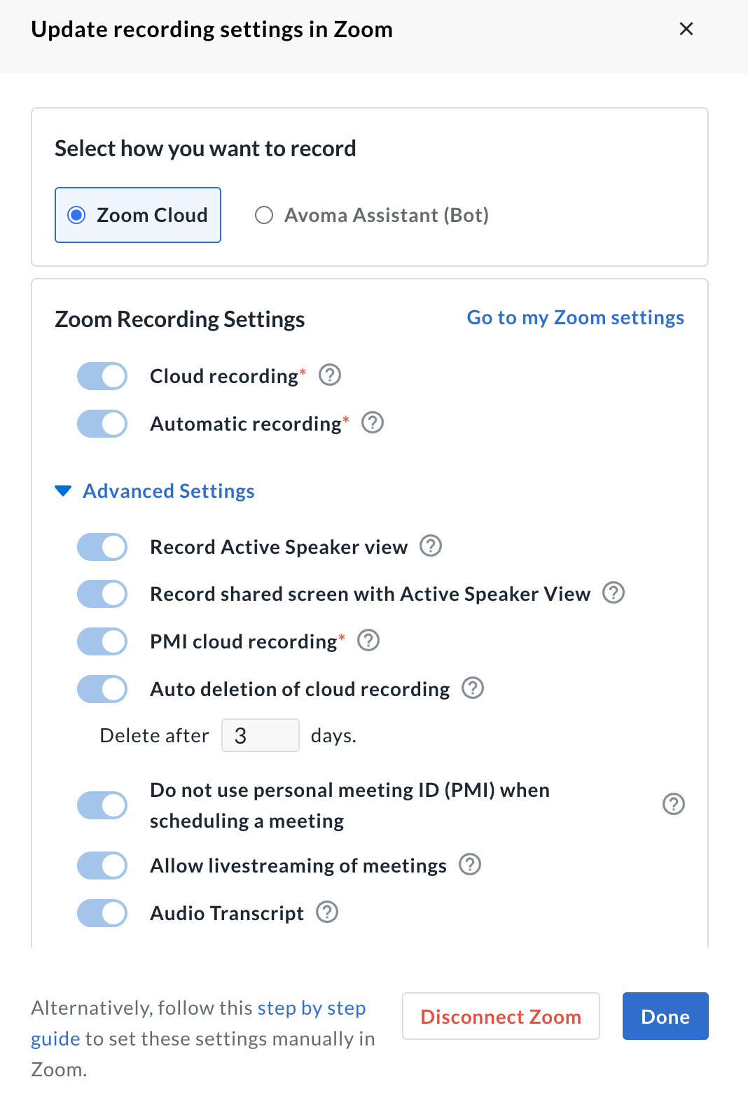 Manage Zoom's active speaker view settings for speaker detection in ...
