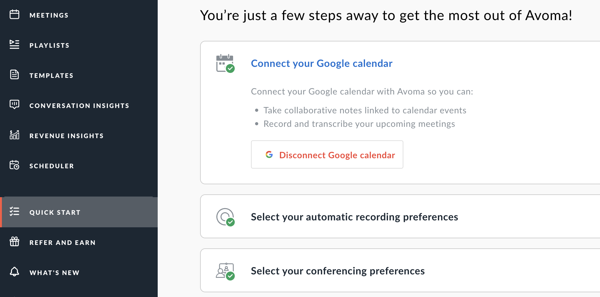 How to Sign up with Avoma