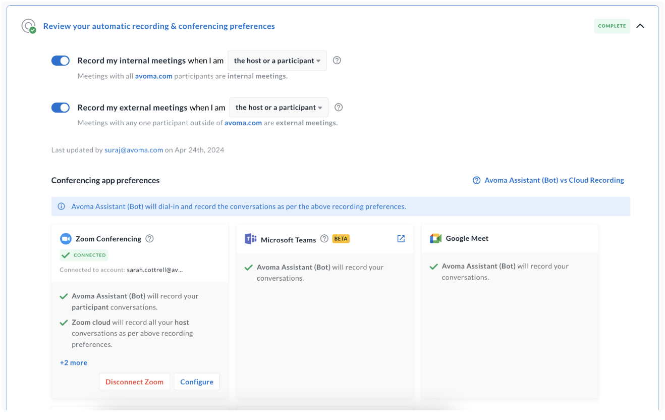 The Avoma Quick Start Guide