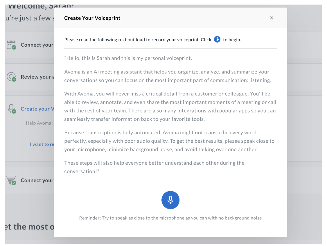 The Avoma Quick Start Guide