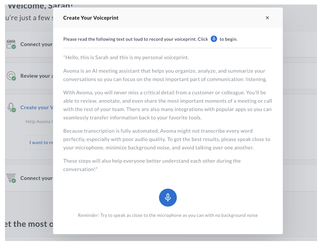 The Avoma Quick Start Guide