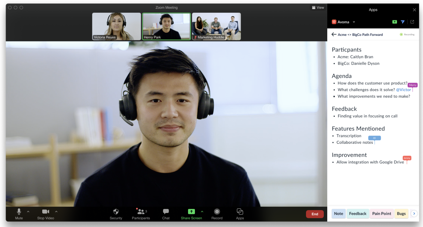 Transform Your Meetings with the Avoma App for Zoom