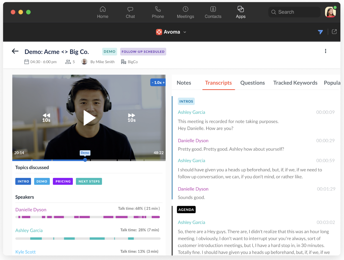 Transform Your Meetings with the Avoma App for Zoom
