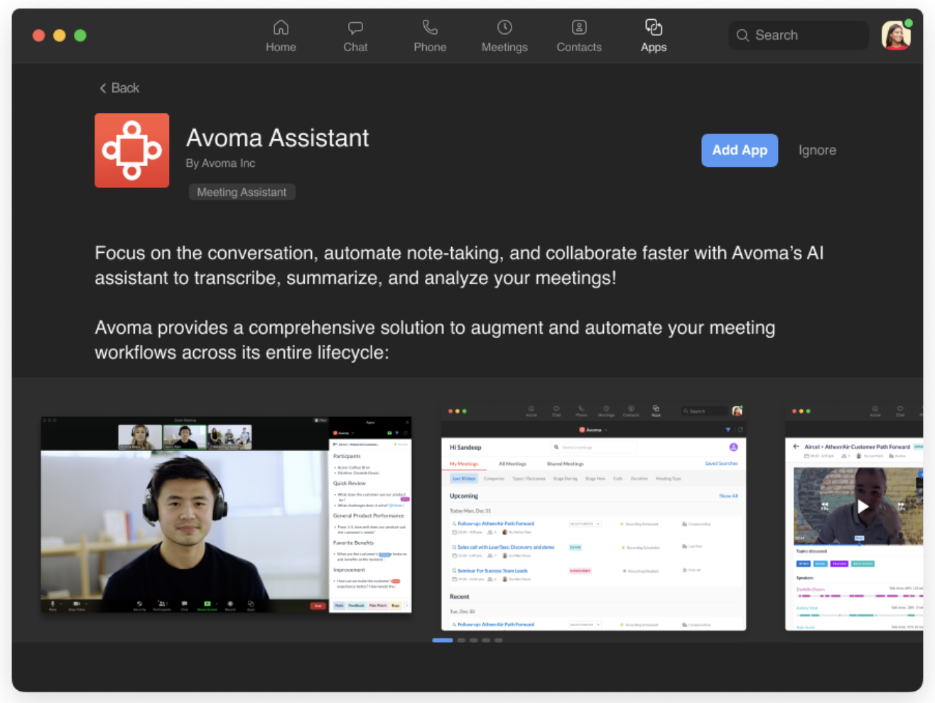 Transform Your Meetings with the Avoma App for Zoom